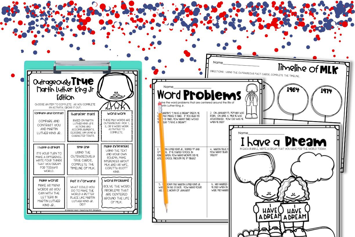 5 Upper Elementary Martin Luther King Day Activities - Mandy Neal