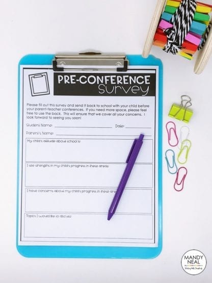 Parent Teacher Conference Tips for Success - Mandy Neal