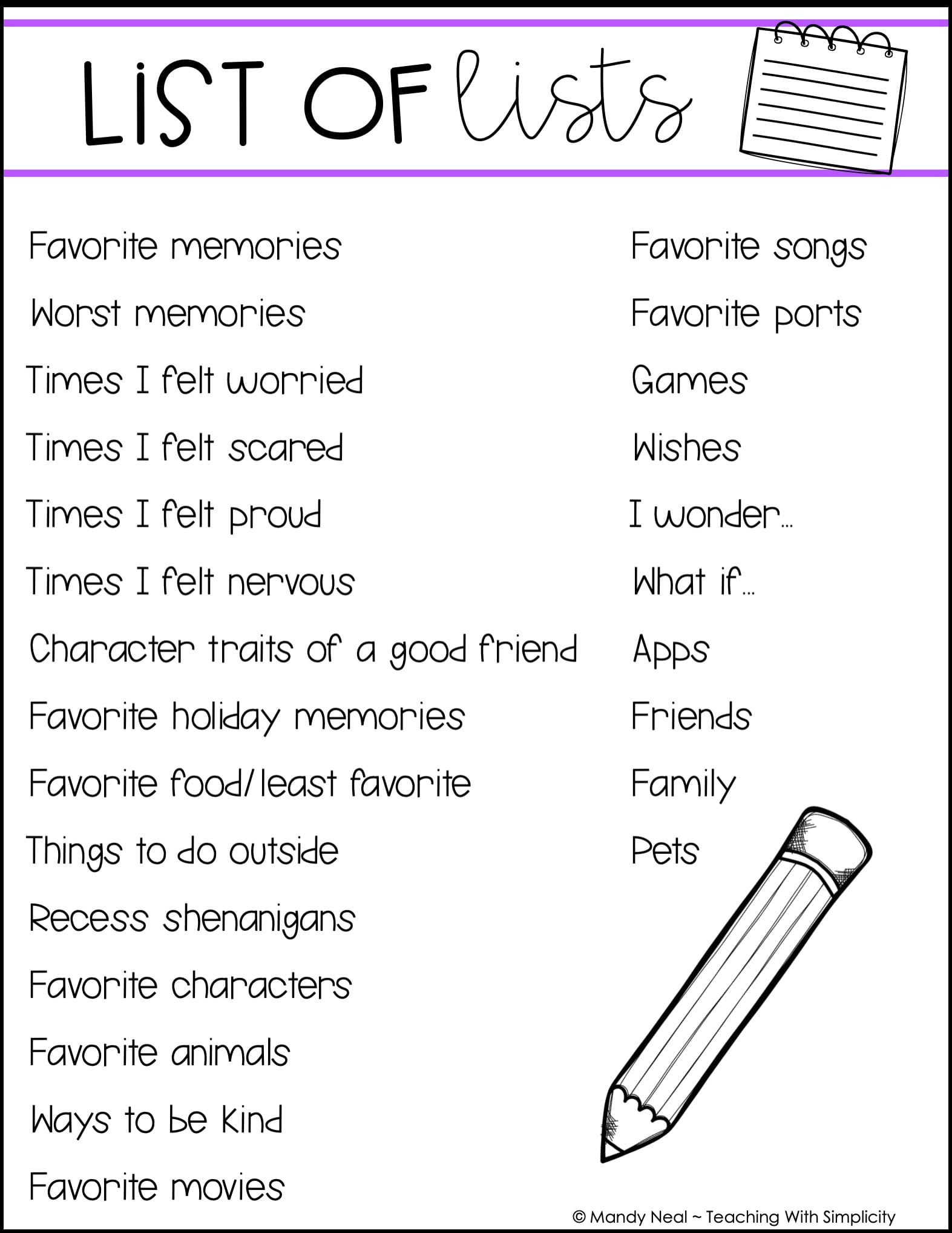 Lists Lists