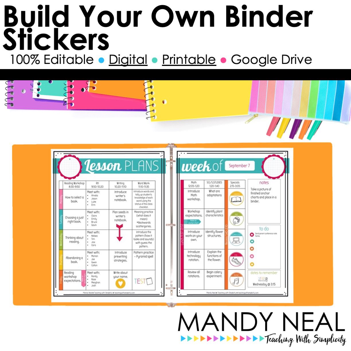 Build Your Own Teacher Planner: Customize Your Perfect Planner