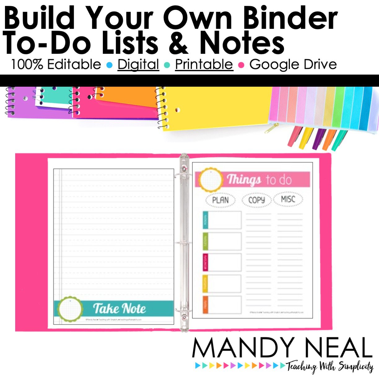 Build Your Own Teacher Planner: Customize Your Perfect Planner